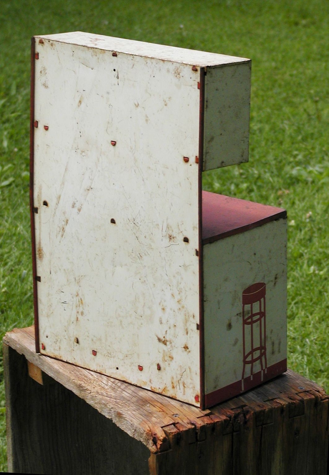 Vintage Tin Toy Cabinet Tin Toy Pantry Shabby Tin Hoosier - Etsy