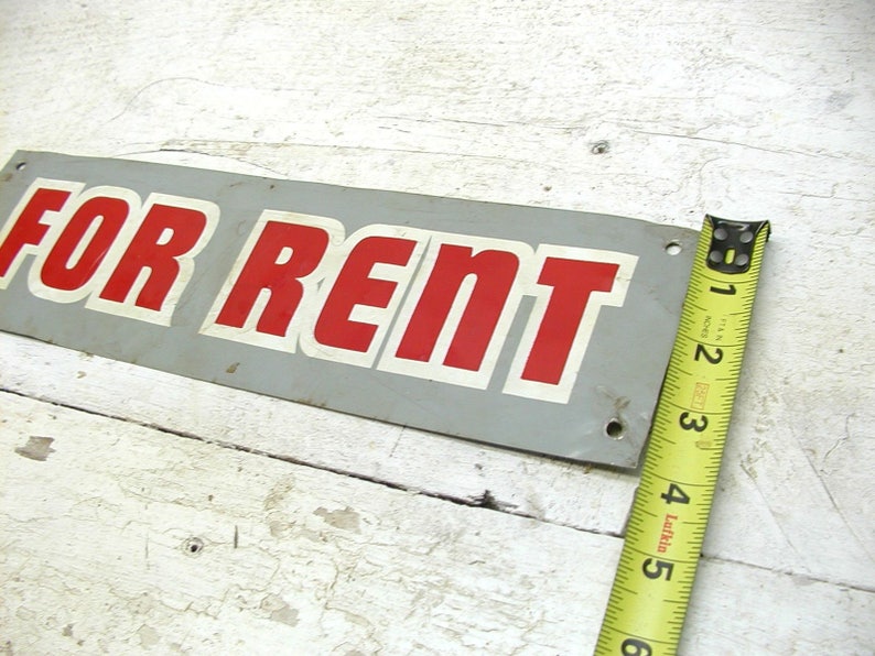 Retro for Rent Sign Old Sign Real Estate Sign Tacker - Etsy