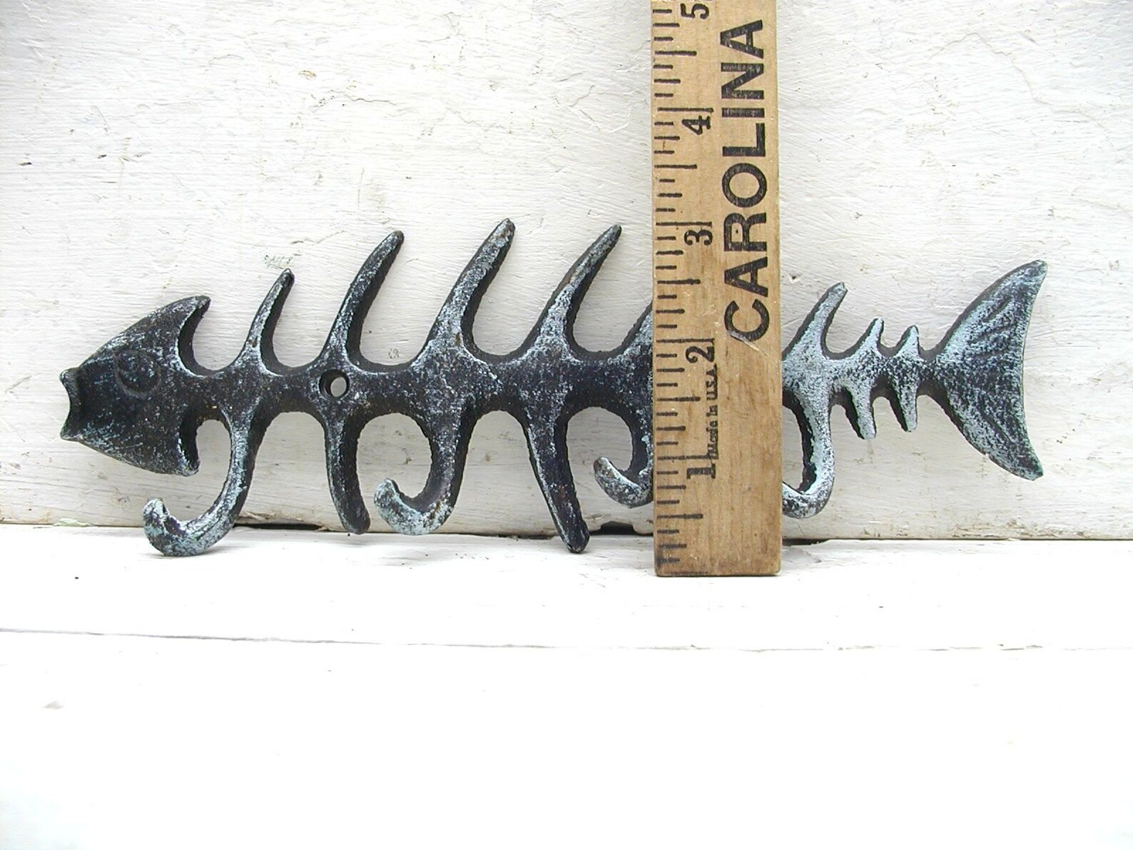 Cast Iron Bone Fish Skeleton Key Hook Nautical Theme Decor - Etsy