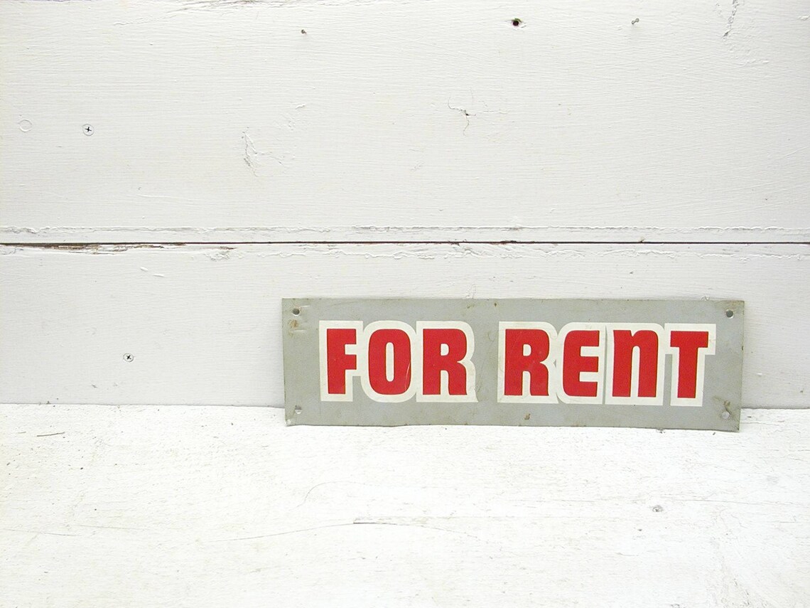 Retro for Rent Sign Old Sign Real Estate Sign Tacker - Etsy