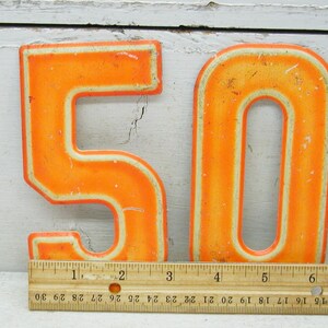 Vintage Metal Number 50 Number Fifty Sign 5 1/2 Large - Etsy