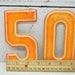 Vintage Metal Number 50 Number Fifty Sign 5 1/2 Large - Etsy