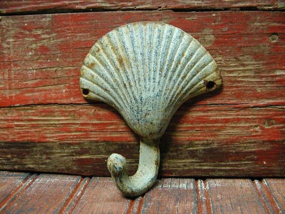 Shell Hook for Your Beach House Great to Hang That Wet Towel | Etsy