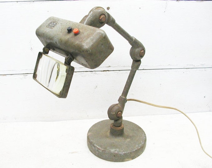 Vintage Stocker & Yale Industrial Table Lamp - Lite-mite - Heavy Cast ...