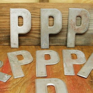 Metal Craft Letter "p" Vintage Metal Letter P - Free Shipping - 7.5 ...