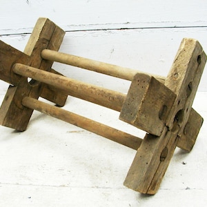 Vintage Wooden Spool Winder - Perfectly Primitive - Rope Winder - Amish ...