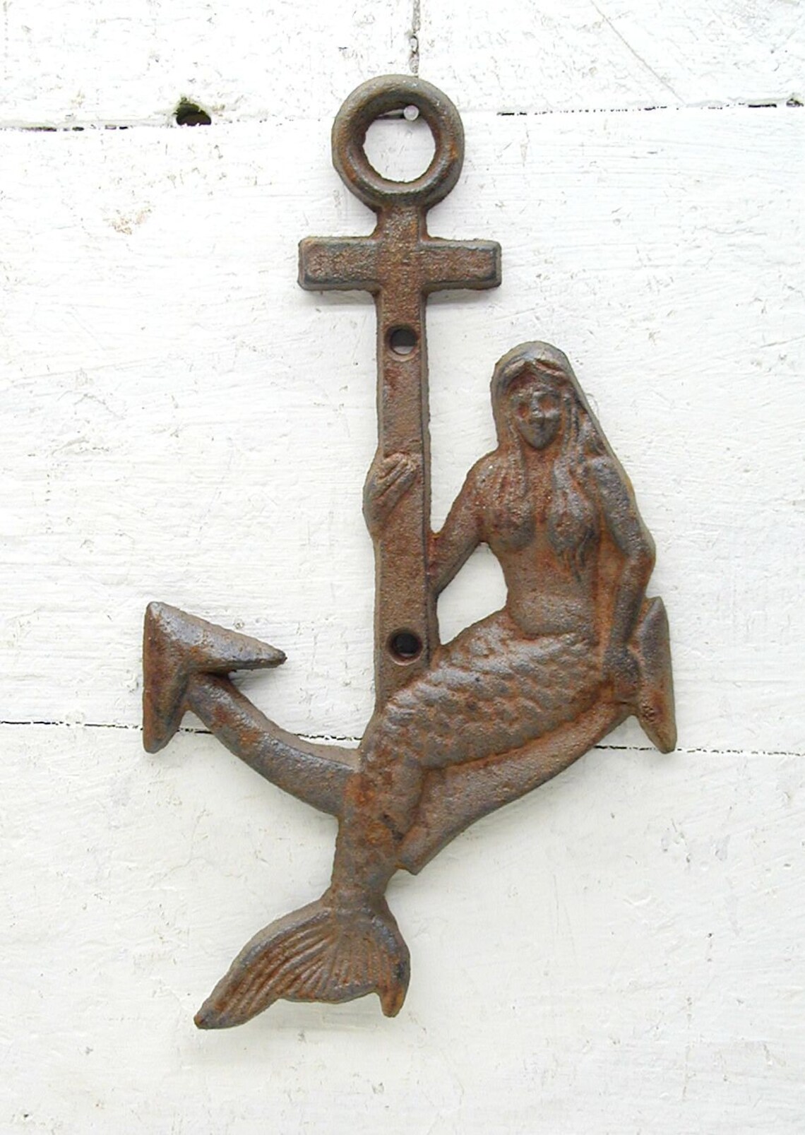 Rusty Mermaid Anchor Nautical Theme Decor Rustic Wall Art - Etsy