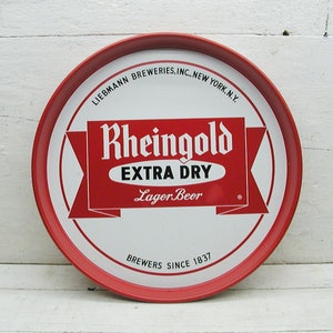 Beer Tray Sign / Rheingold / Man Cave Sign / Metal Sign / Wall Hanger ...