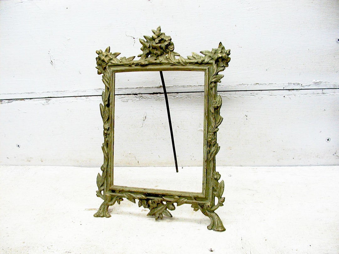 Vintage Figural Brass Frame Antique Brass Picture Frame Art Nouveau ...