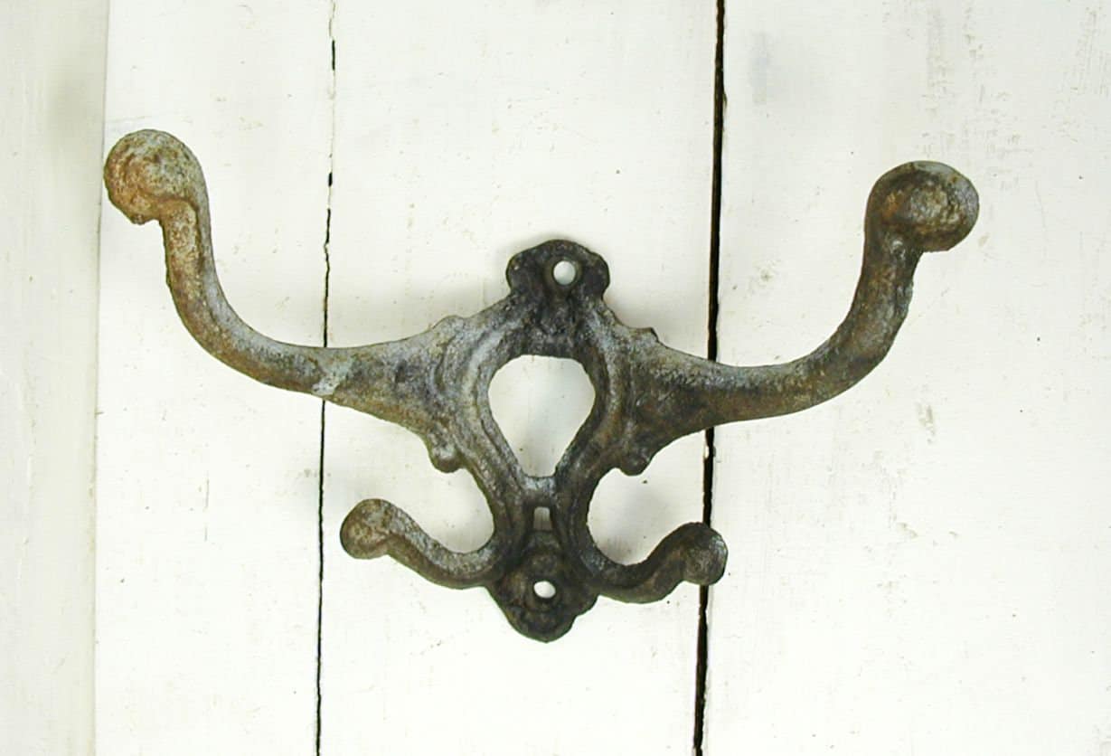 Gothic Style Cast Iron Wall Hook Decorative Rusty Shabby | Etsy