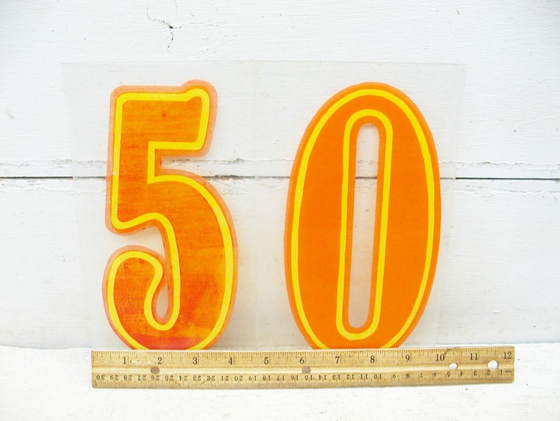 Vintage Number 50 Number Fifty Sign 7 3/4 Large Lexan - Etsy