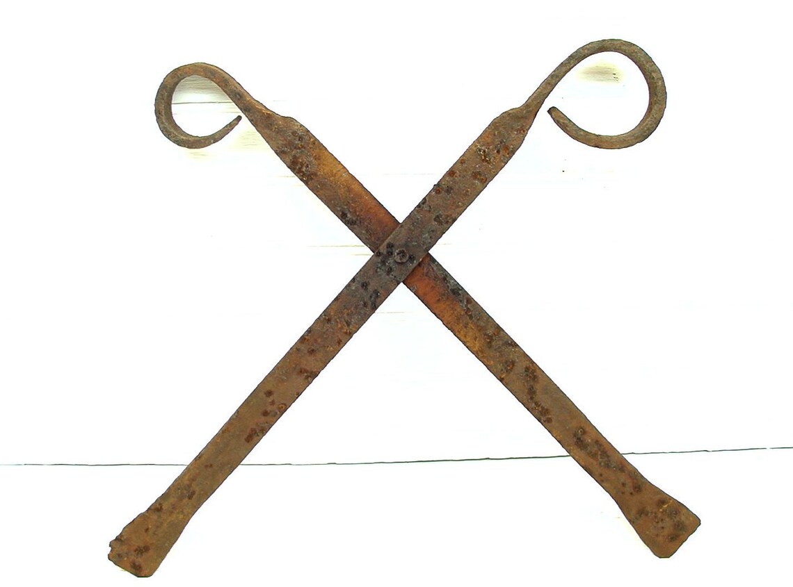 Vintage Forged Iron Tool Tongs Scissors Blacksmith Made - Etsy