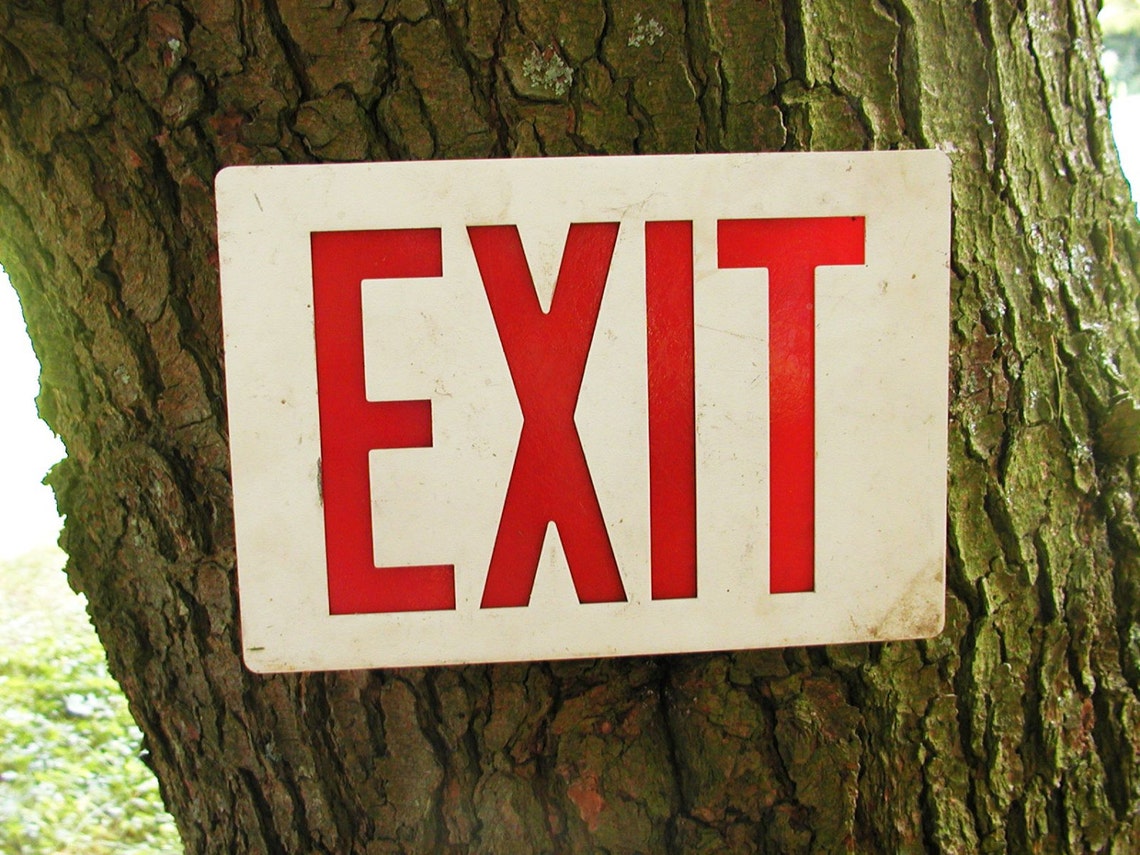 Exit Sign Bar Man Cave Decor | Etsy