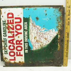 Sky Chief Sign - Texaco Sign - Localized Promo - Oil Sign - Gas Sign ...