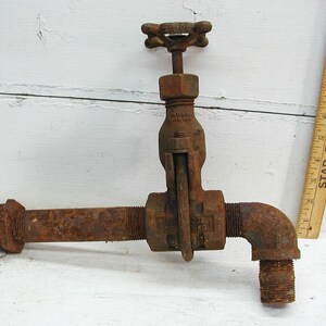 Industrial Valve Pipes Large and Rusty Steampunk Valve Lunkenheimer ...
