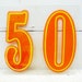Vintage Number 50 Number Fifty Sign 7 3/4 Large Lexan Sign Marquee ...