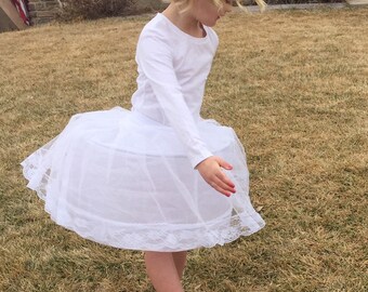 Girls full slip | Etsy