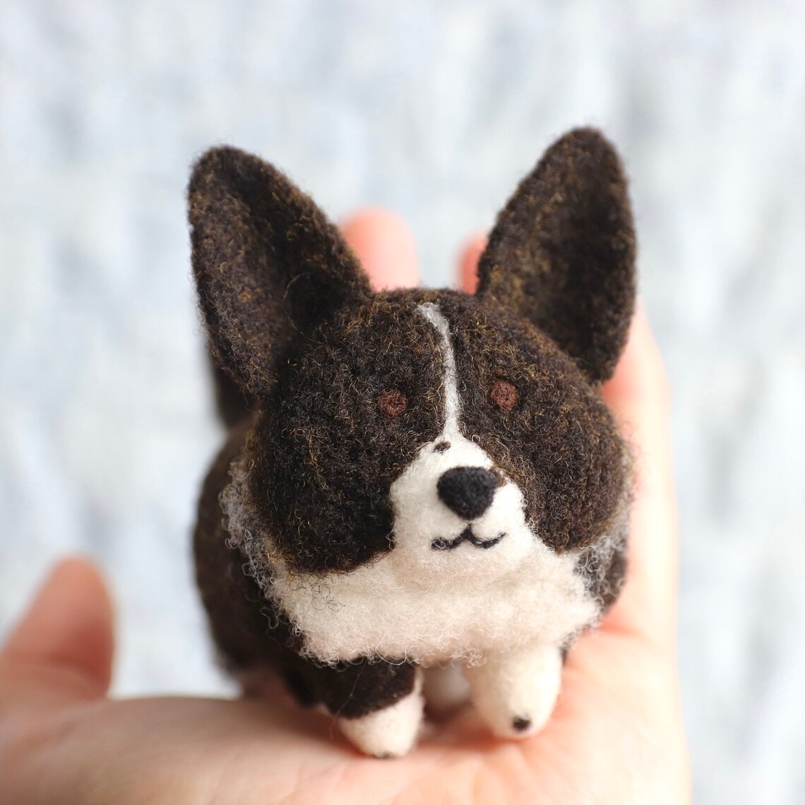 Needle Felted Corgi Stubbin Custom Cute Pet Portraits With Stumpy Legs ...
