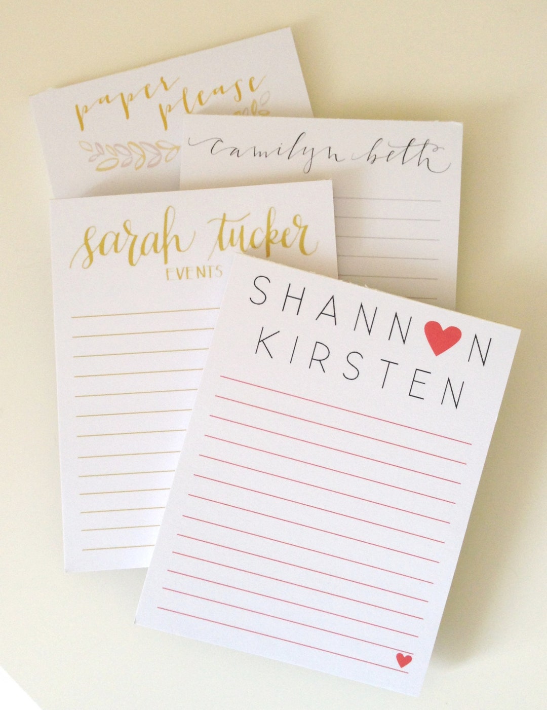 Custom Note Pads- Personalized / Logo - Etsy