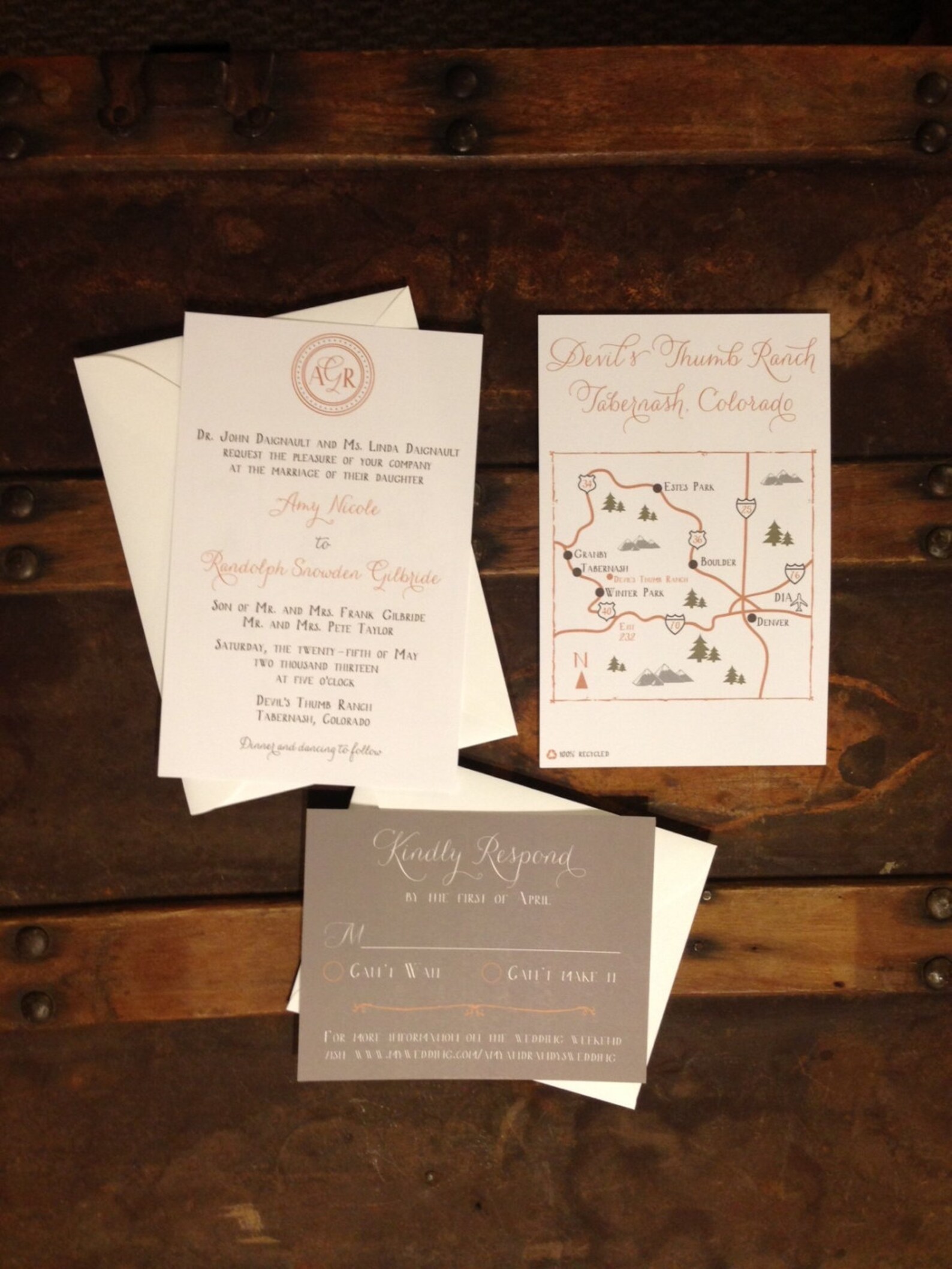 Ranch Custom Wedding Invitation Suite - Etsy