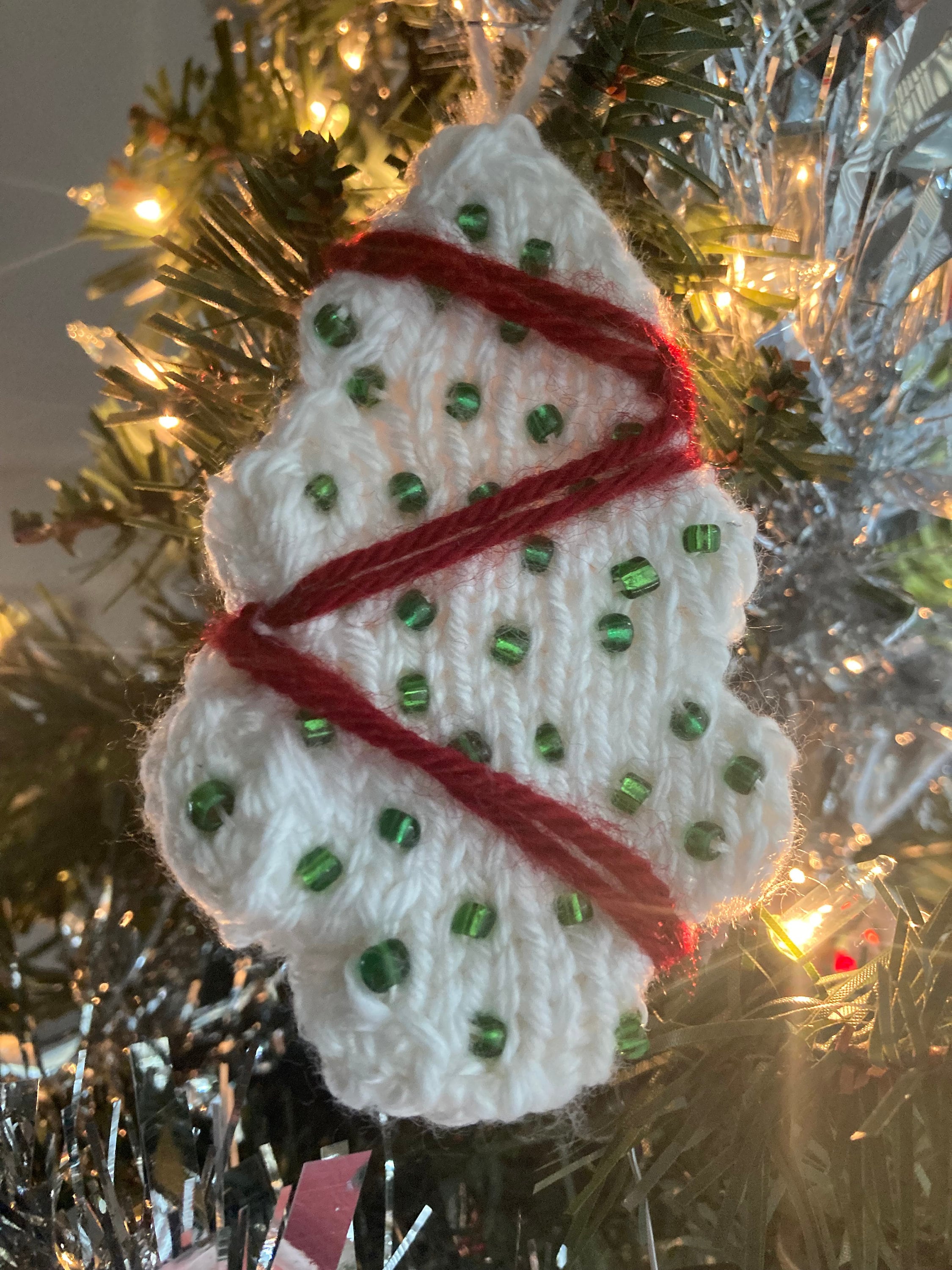 Little Debbie Christmas Tree Cake Ornament Knitting Pattern - Etsy