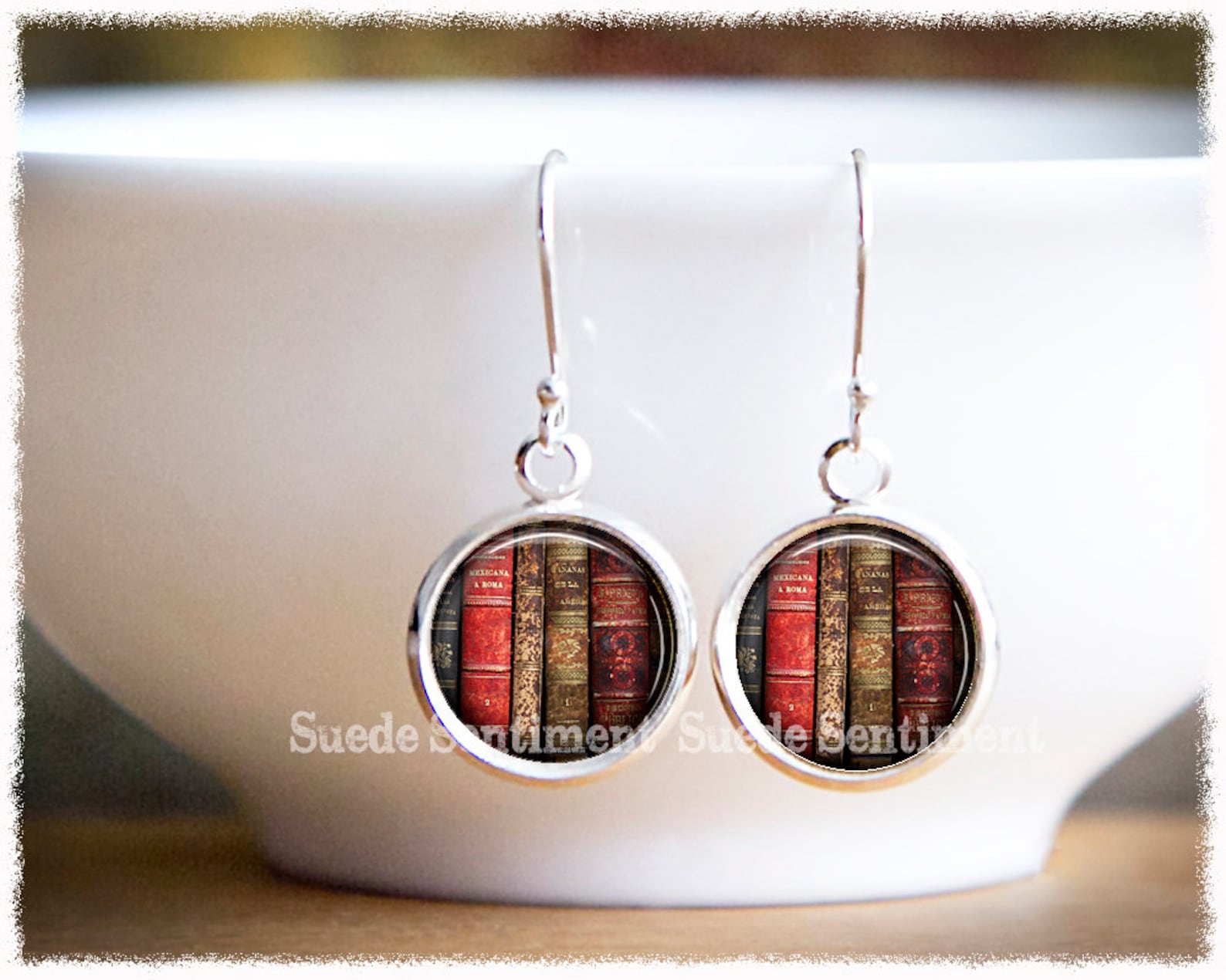 Book Earrings Book Lover Gift Gifts for Readers Vintage | Etsy