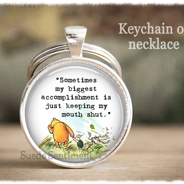 Quote Keyring - Etsy