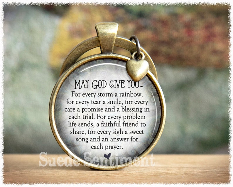 Irish Blessing Keychain • Inspirational Quote, Graduation Gift - Etsy ...