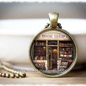 Gifts for Readers • Jewelry With Books • Book and Cat Necklace • Book ...