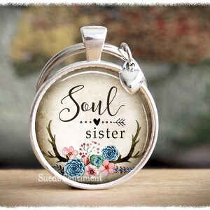 Soul Sister Keychain • Friendship Keychain • Friend Gifts for Her ...