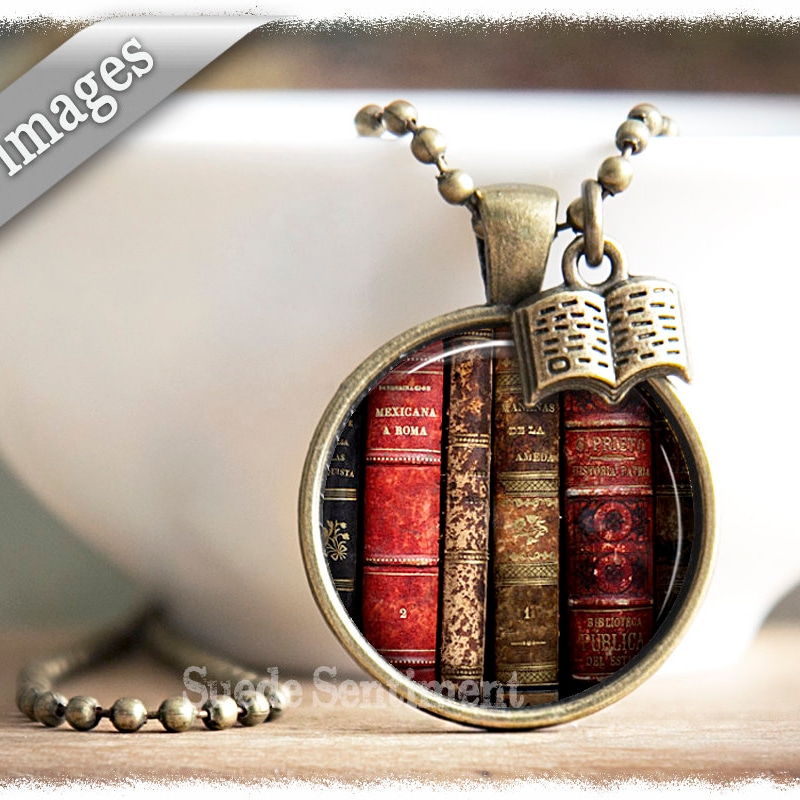 Book Necklace - Etsy