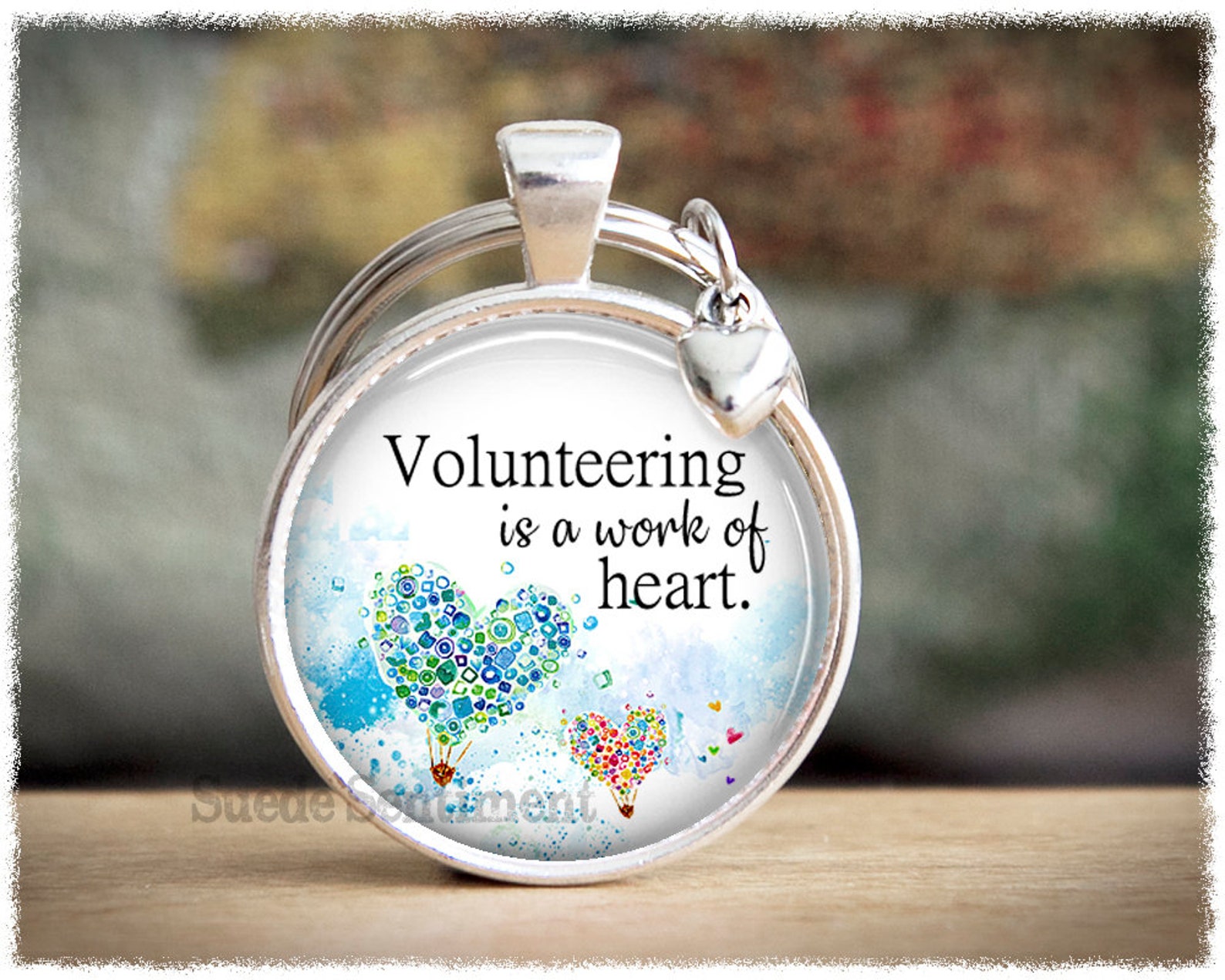 Volunteering is a Work of Heart Volunteer Appreciation | Etsy
