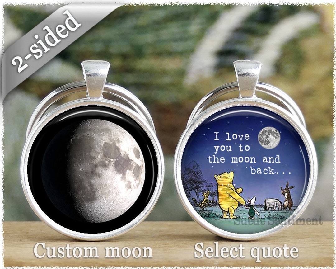 Personalised Moon Phase Keychain • Double Sided Birth Moon Keyring ...