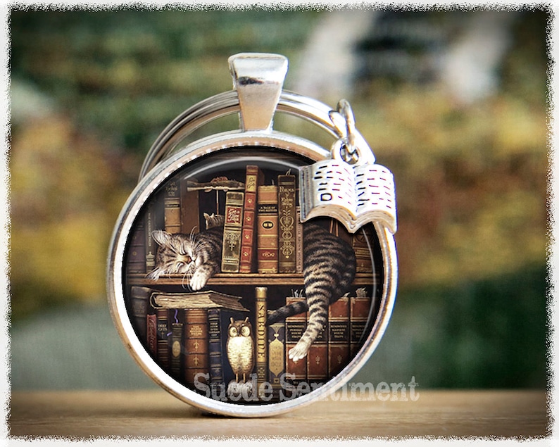 Book Necklace Book Keychain Gifts for Readers Book Lover - Etsy