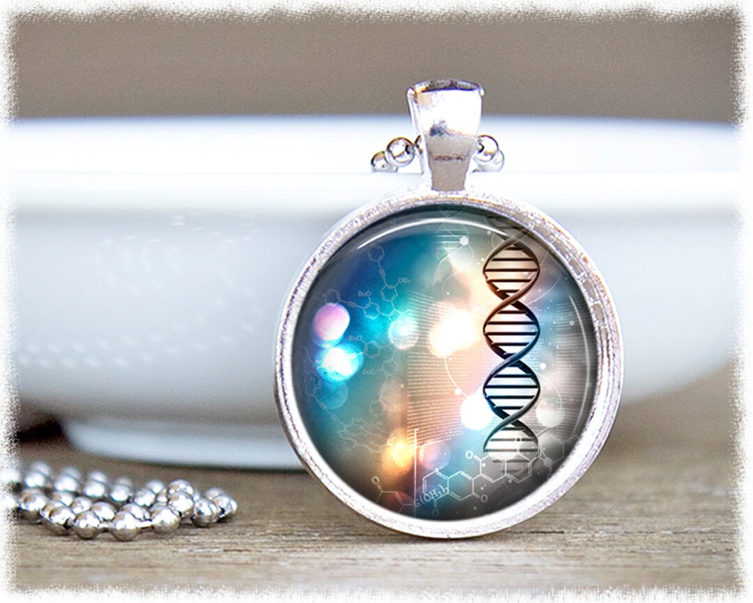 Science Jewelry • Biology Necklace • Genes Necklace • DNA • Medicine ...