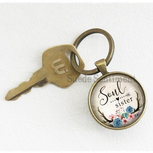 Soul Sister Keychain • Friendship Keychain • Friend Gifts for Her ...