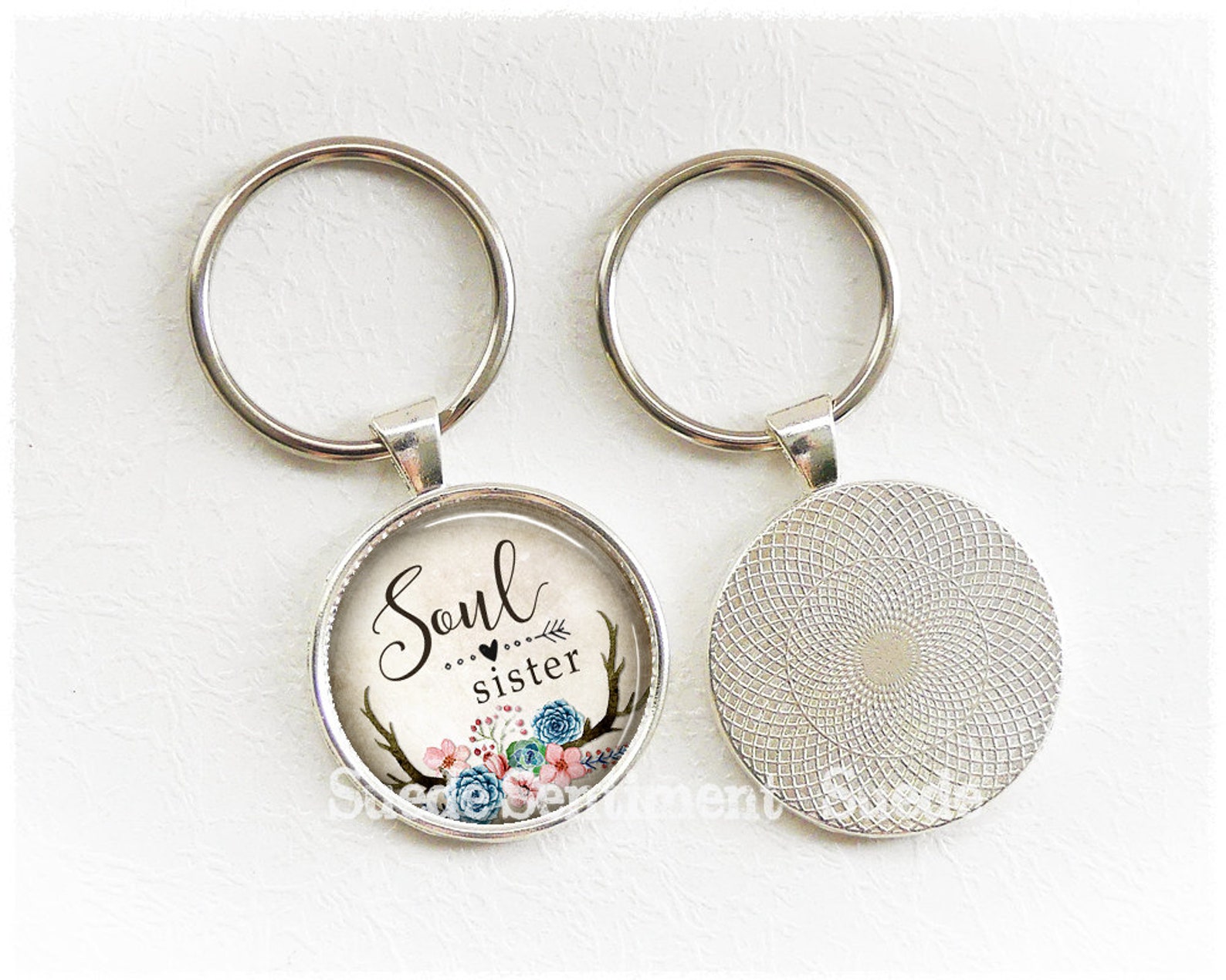 Soul Sister Keychain Friendship Keychain Friend Gifts for - Etsy