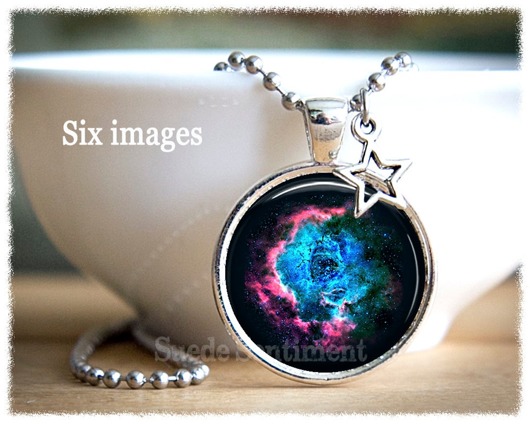 Solar System Jewellery • Full Moon Necklace • Galaxy Necklace ...