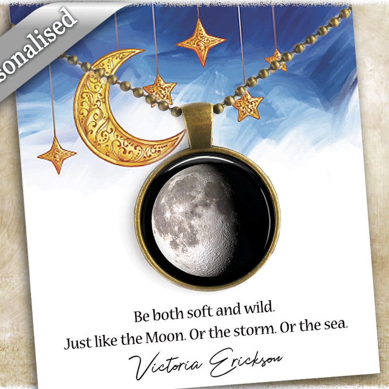 Moon Phase Necklace - Etsy