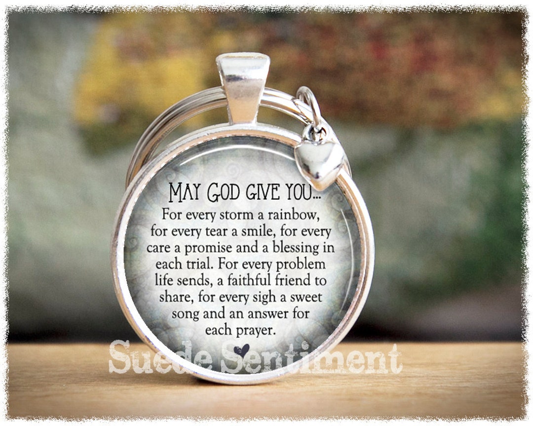 Irish Blessing Keychain • Inspirational Quote, Graduation Gift - Etsy ...