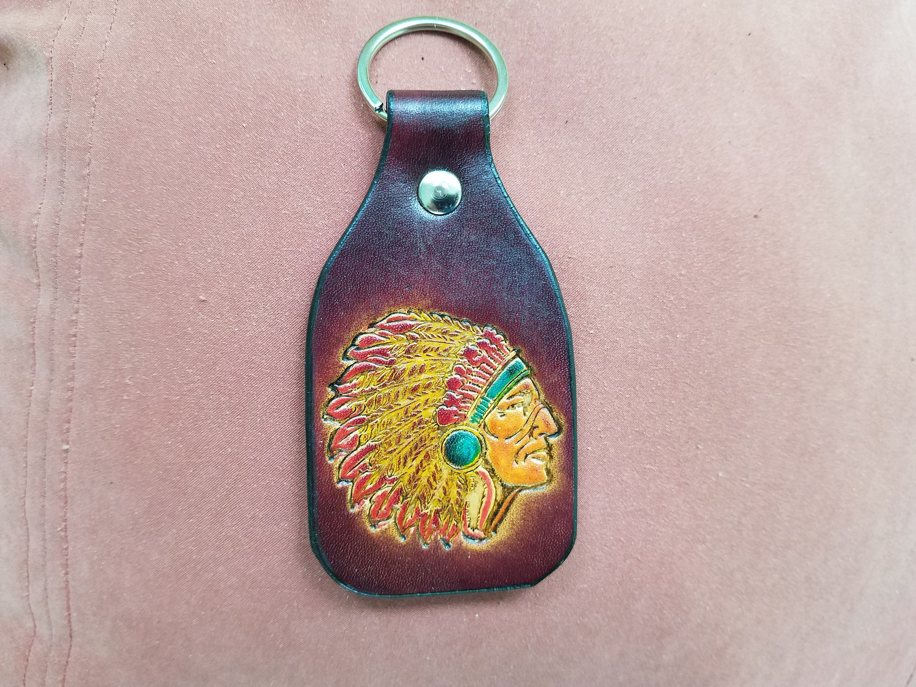Indian Chief Keyring - Etsy