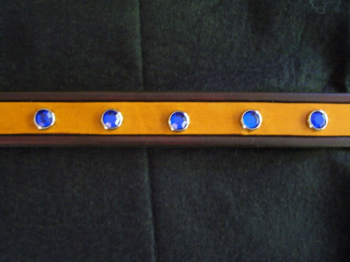 1 1/4 Two-toned Jeweled Belt - Etsy