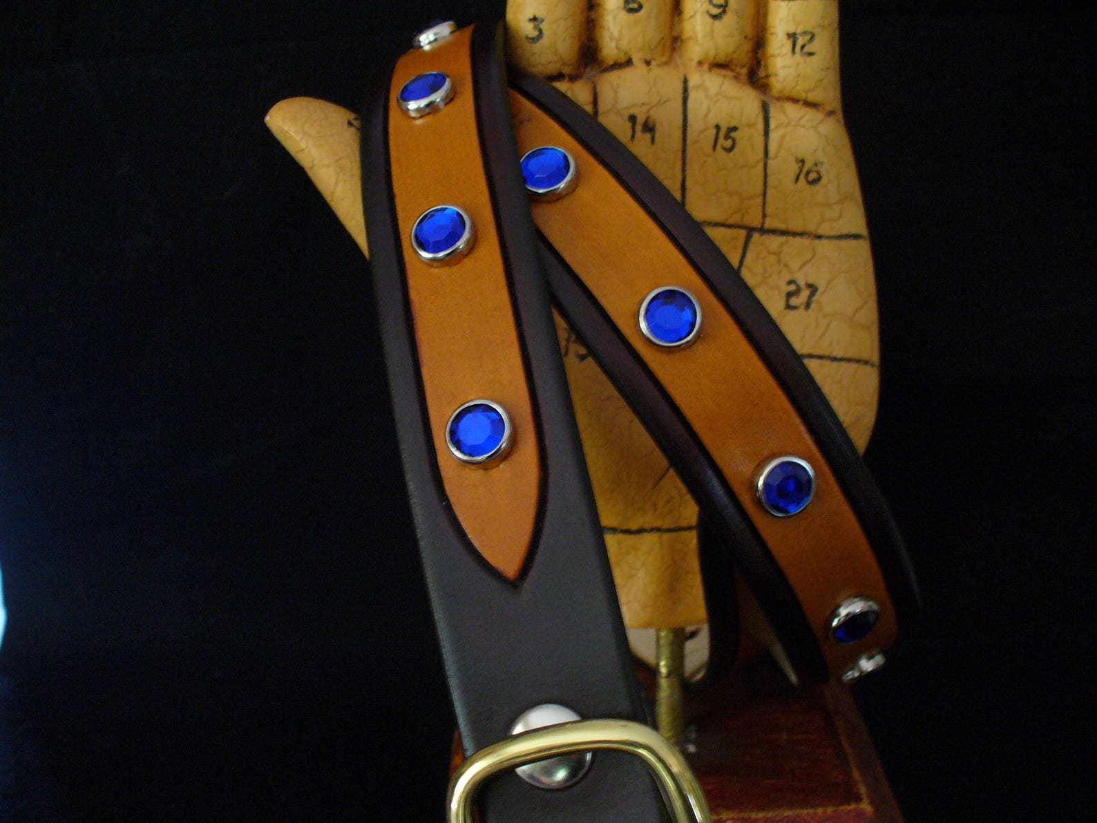 1 1/4 Two-toned Jeweled Belt - Etsy