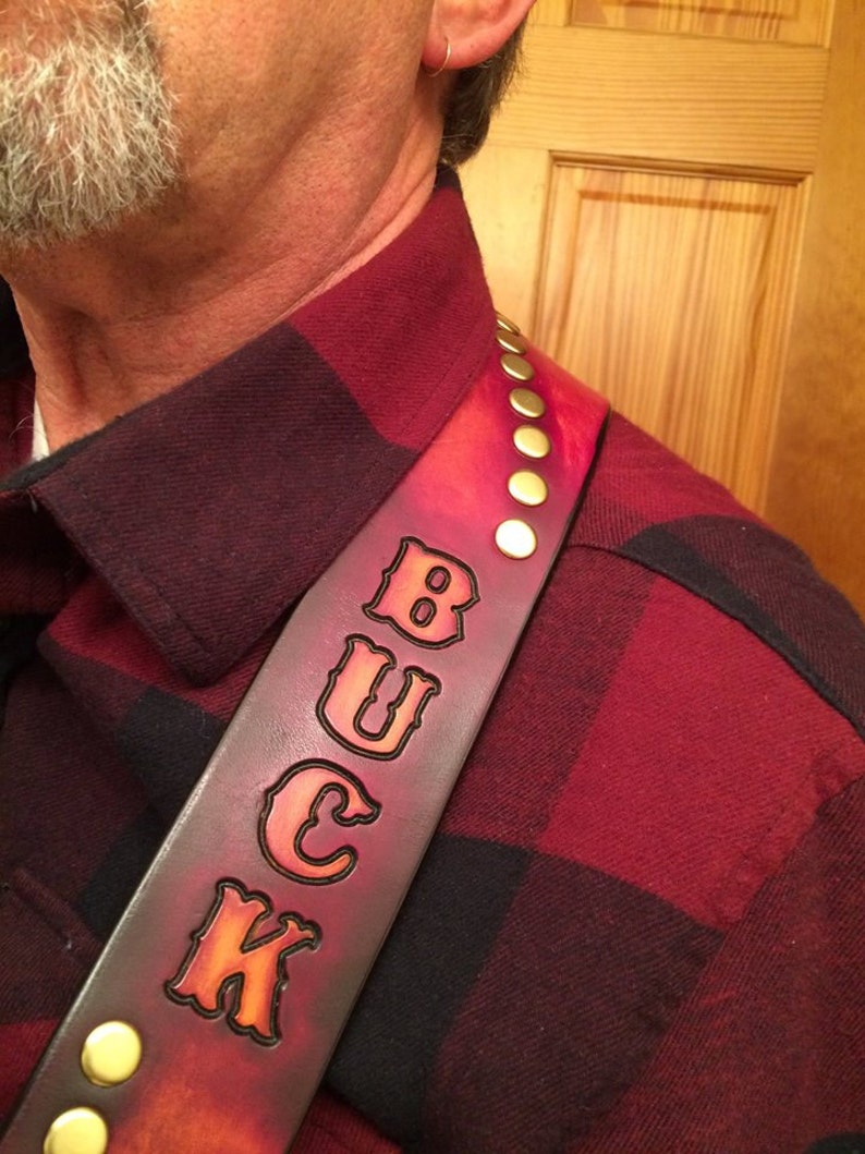 Custom Name Guitar Strap | Etsy