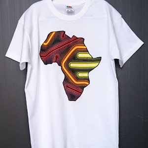 Kids T-shirt - African Map - African Map T- Shirt - Afro Tee - Orange ...