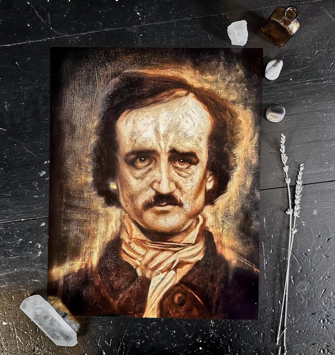 Edgar Allan Poe Art Print | Todd Kramer Art | 8x10 or 11x14 - Etsy