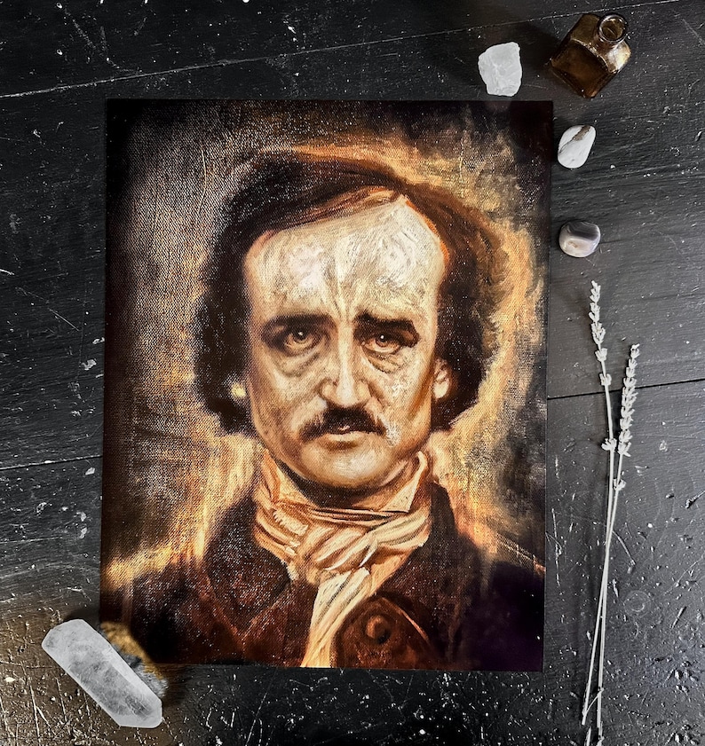 Edgar Allan Poe Art Print | Todd Kramer Art | 8x10 or 11x14 - Etsy
