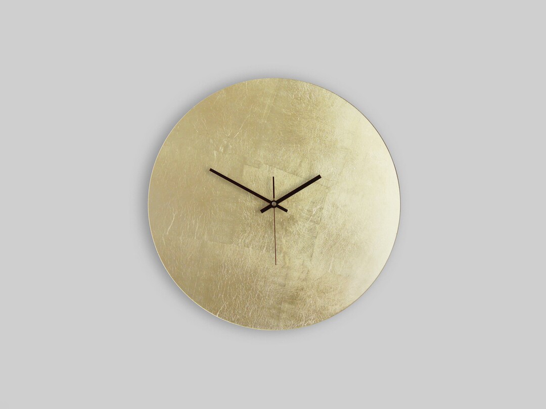 Large Golden Wall Clock - Various Sizes - Handmade - Unique - Etsy