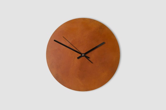 Rusted Steel Wall Clock Different Sizes | Etsy