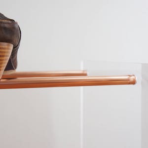 Copper & Glass Shoe Rack | Etsy